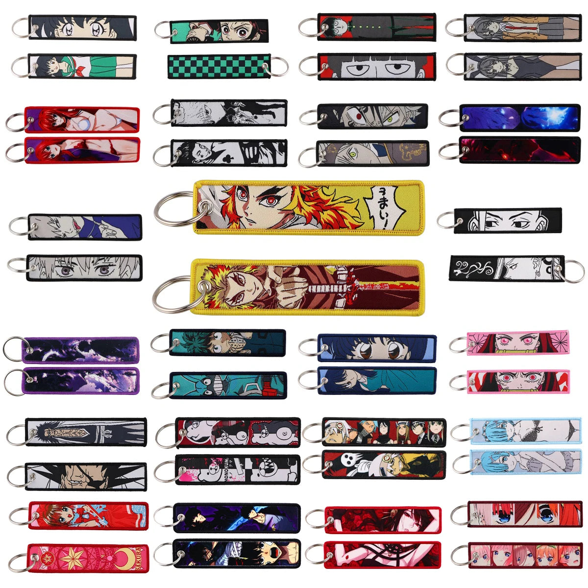 Anime Embroidered Key Fob Manga Character Keychain Tag – Nexus16Bit
